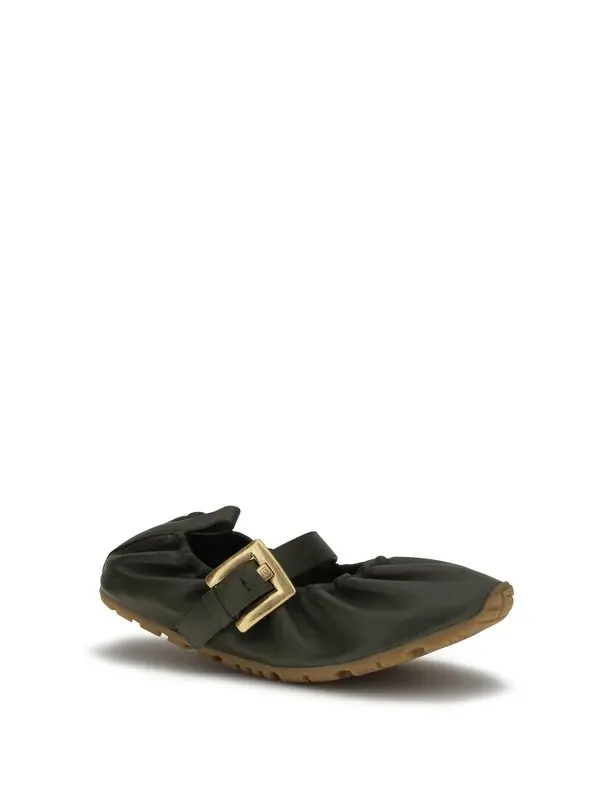 Balmain Buckle Strap Ballerinas