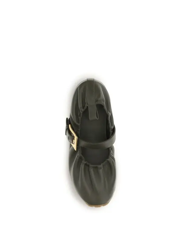 Balmain Buckle Strap Ballerinas