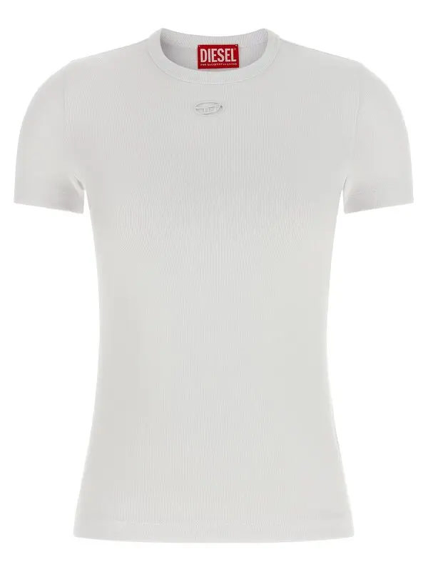 DIESEL® T-ribber-od T-shirt - White