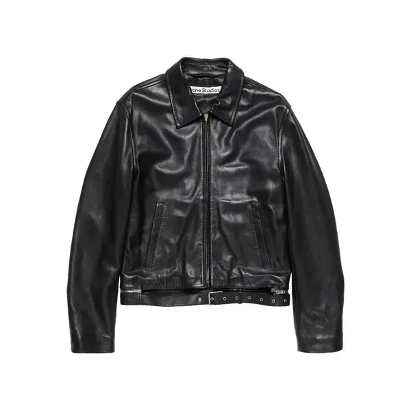 Acne Studios Jackets Leather Jackets - Black