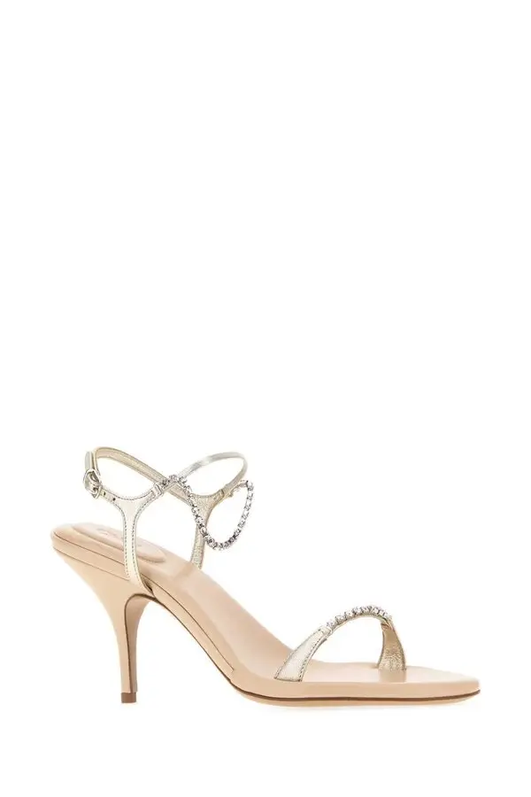 Chloé Leather Zia Sandals - Gold