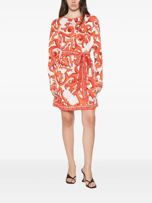 Dolce & Gabbana Printed Silk Dress - Multicolor