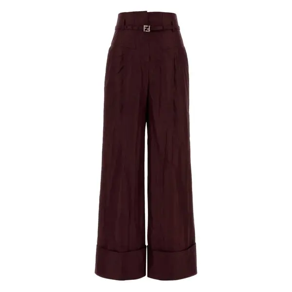 Fendi Palazzo Pants - Red