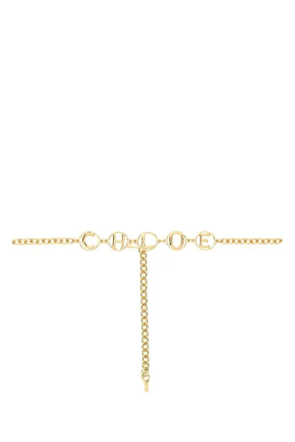 Chloé Metal Chain Script Belt