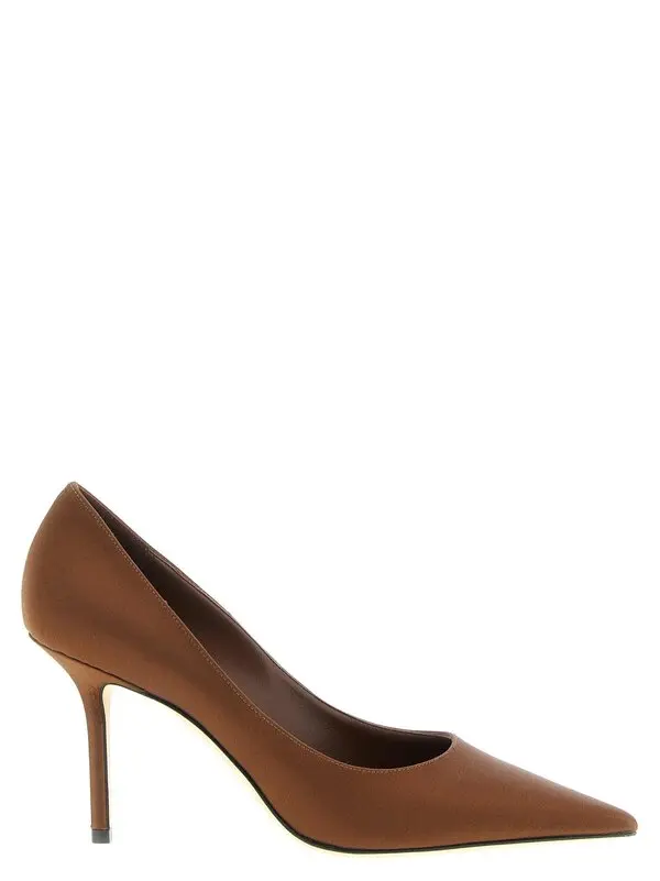 JIMMY CHOO Satin Love Pumps - Brown