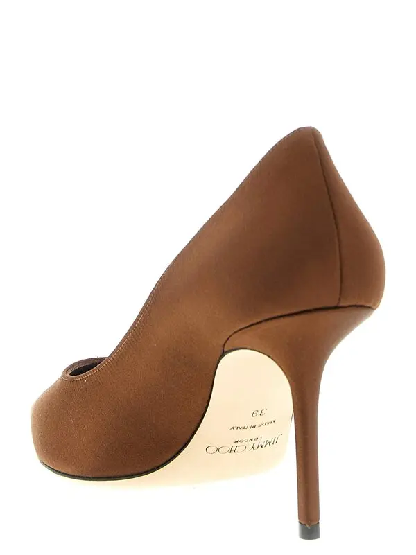 JIMMY CHOO Satin Love Pumps - Brown
