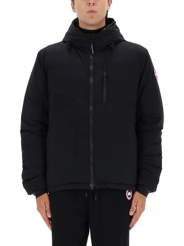 Canada Goose Lodge Jacket With Hood - Black
