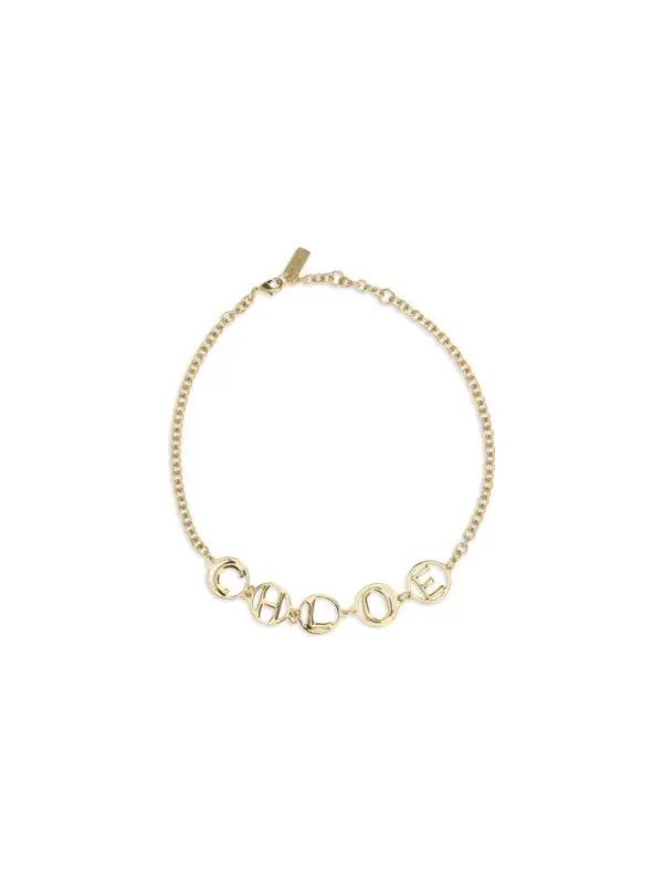 Chloé Script Choker Necklace