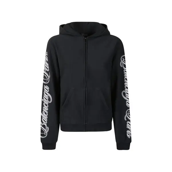 Balenciaga Tops Hoodies - Black