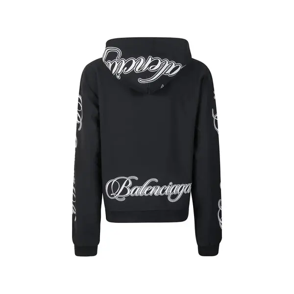 Balenciaga Tops Hoodies - Black