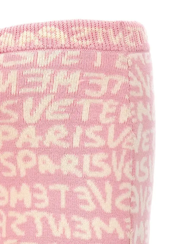 Vetements Graffiti Monogram' Skirt