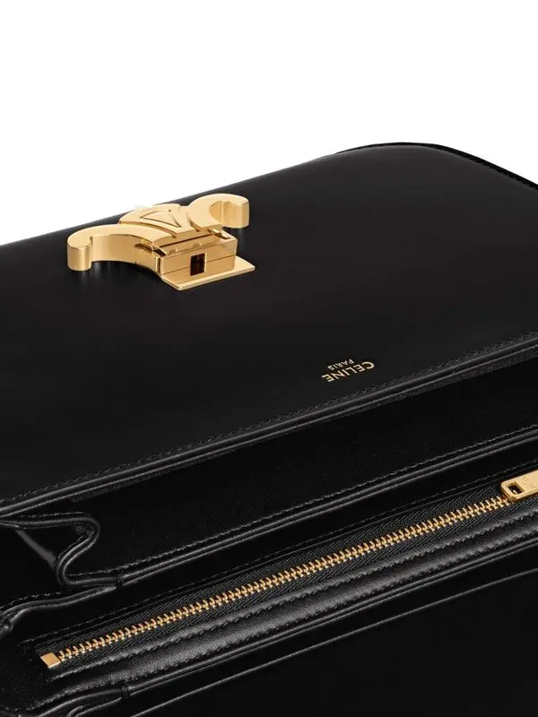 Celine Triomphe Classique Leather Shoulder Bag