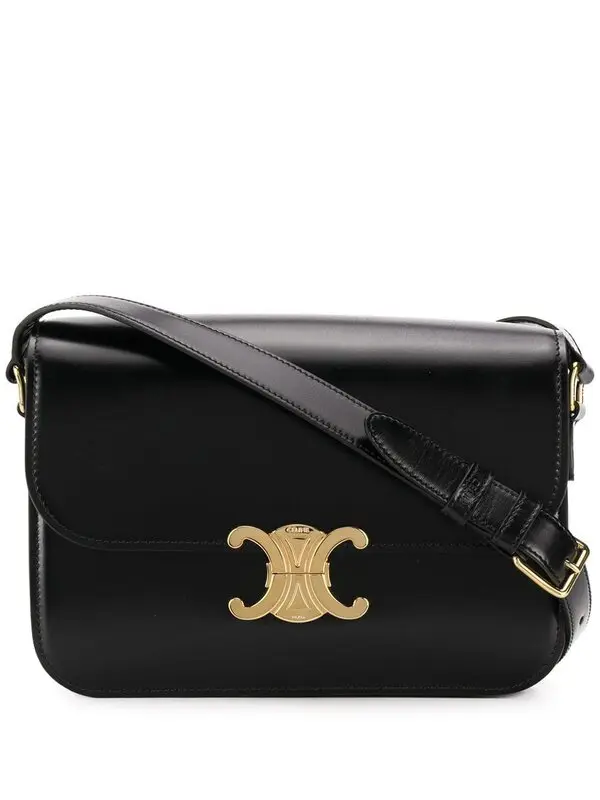 Celine Triomphe Classique Leather Shoulder Bag - Multicolor