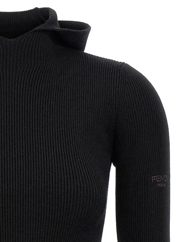 Fendi Hooded Dress - Black