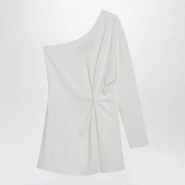 Valentino Garavani One-shoulder Silk Top - White