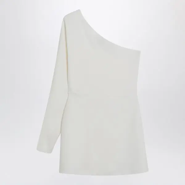 Valentino Garavani One-shoulder Silk Top - White