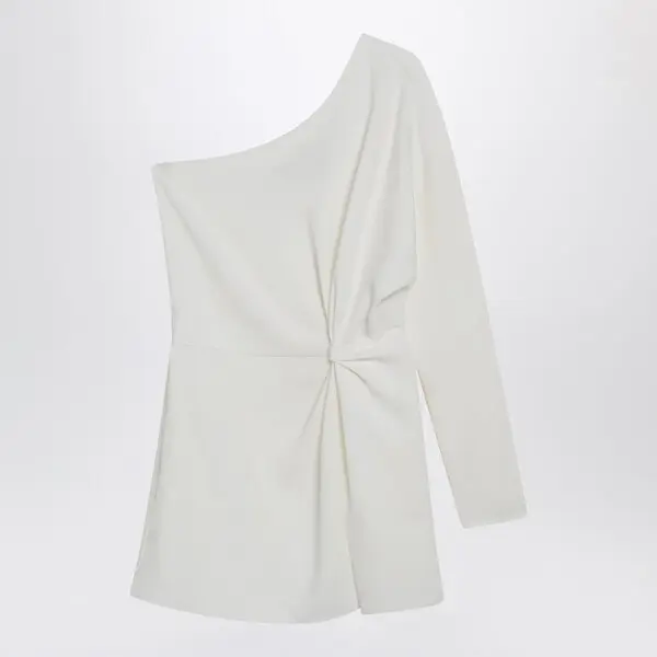 Valentino Garavani One-shoulder Silk Top - White