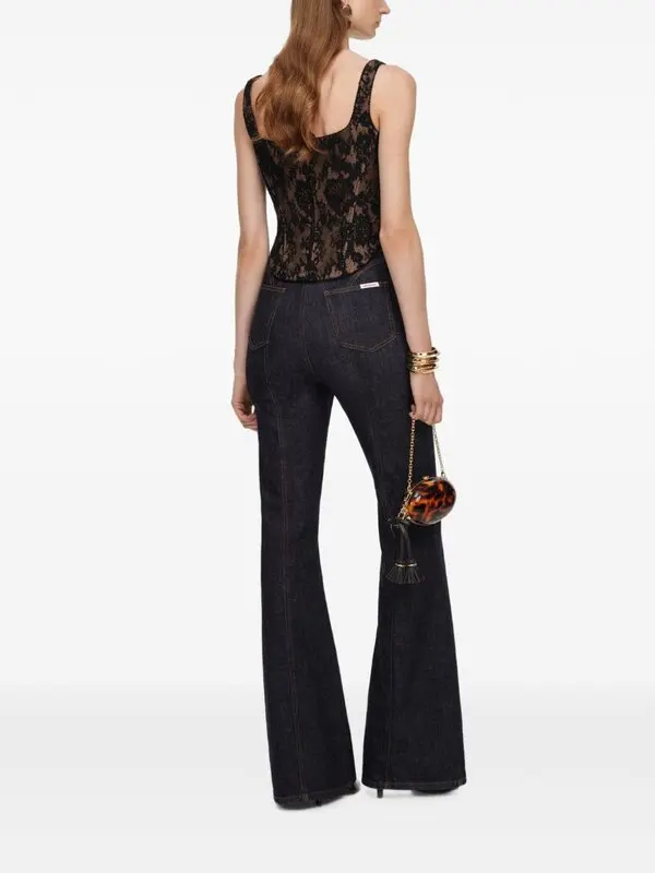 SELF-PORTRAIT Lace Corset Top - Multicolor