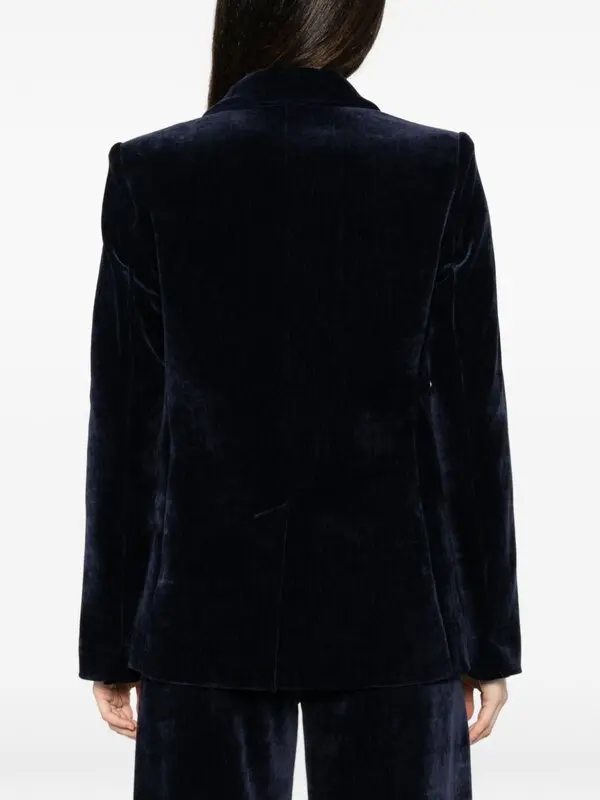 FORTE_FORTE Velvet Double-breasted Jacket