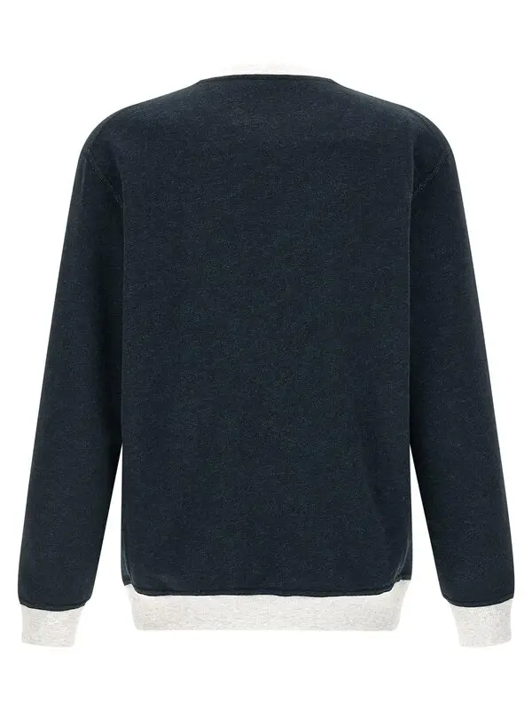 Brunello Cucinelli Cotton And Linen Sweatshirt - Blue