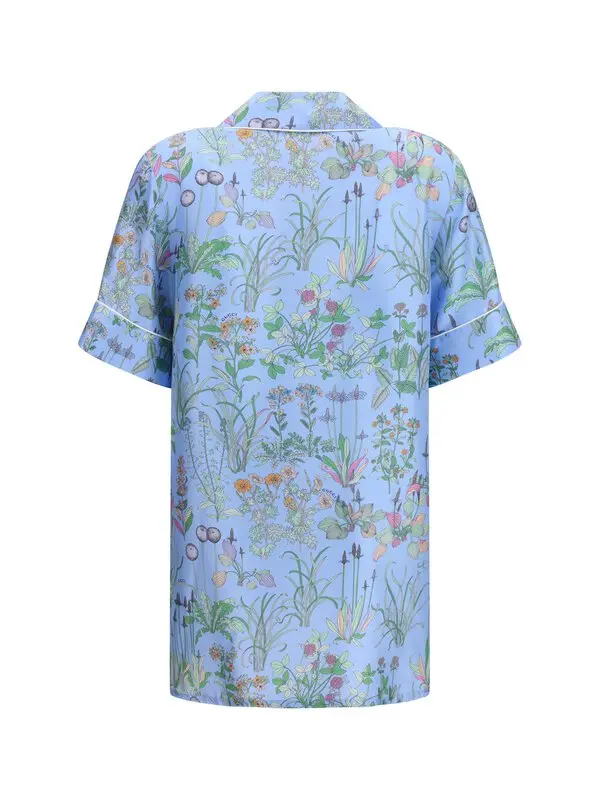 Gucci Printed Silk Twill Shirt