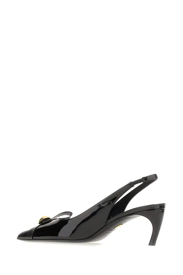FERRAGAMO Glossed Slingback Pumps - Multicolor