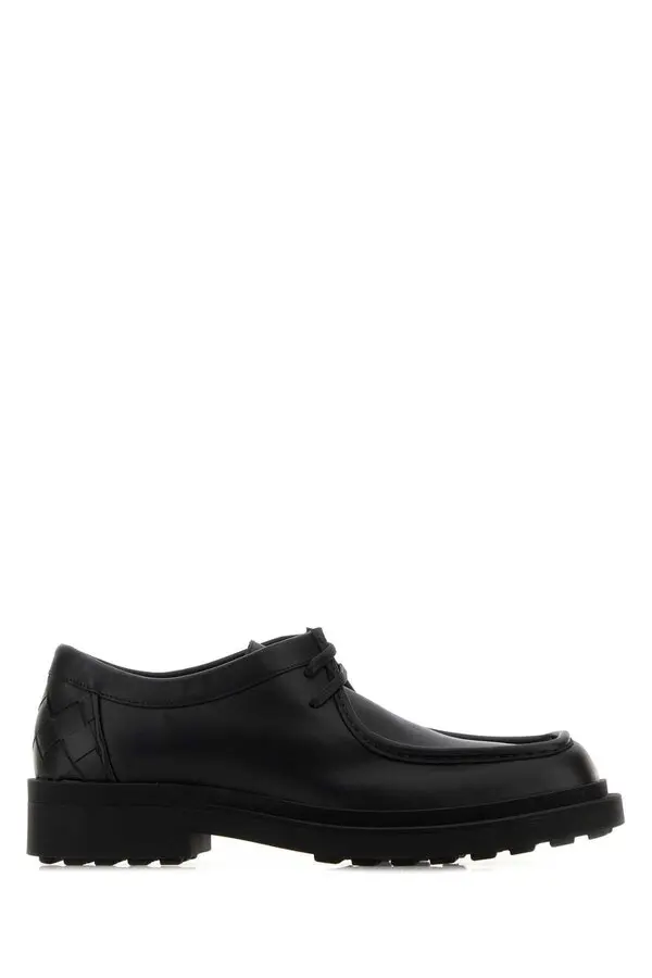 Bottega Veneta Leather Ben Lace-up Shoes - Black