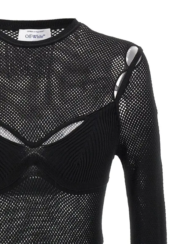 Off-White Net Arrow Bralette Top