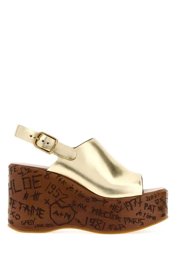 Chloé Leather Maxime Wedge