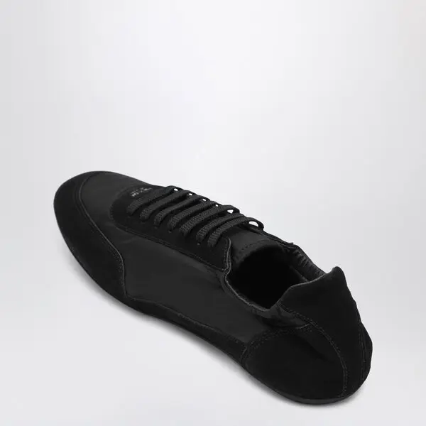 Prada Collapse Re-nylon And Suede Sneakers - Black