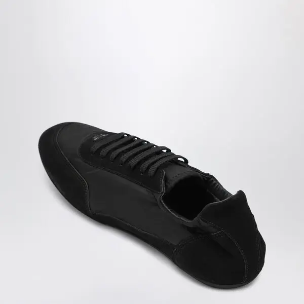 Prada Re-nylon And Suede Sneakers - Black