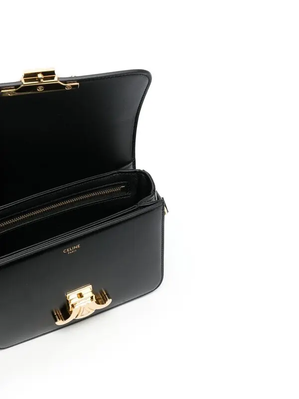 Celine Triomphe Teen Leather Shoulder Bag