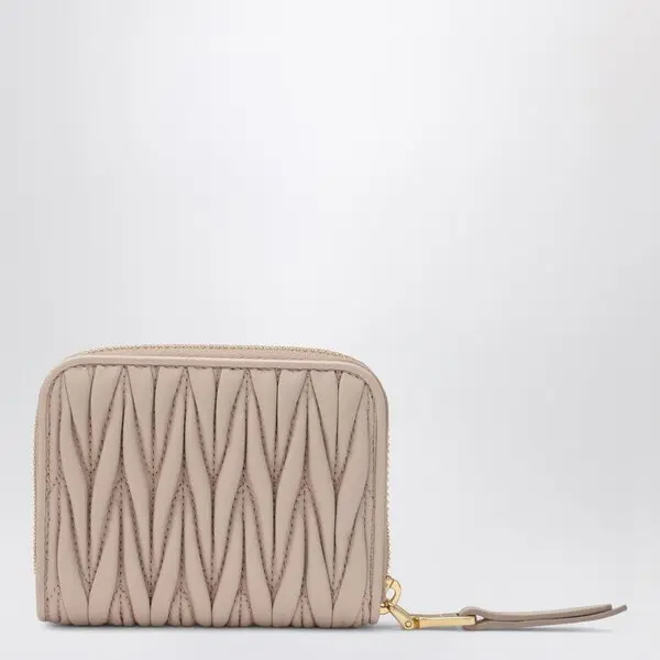 Miu Miu Powder- Matelasse Nappa Coin Purse - Pink