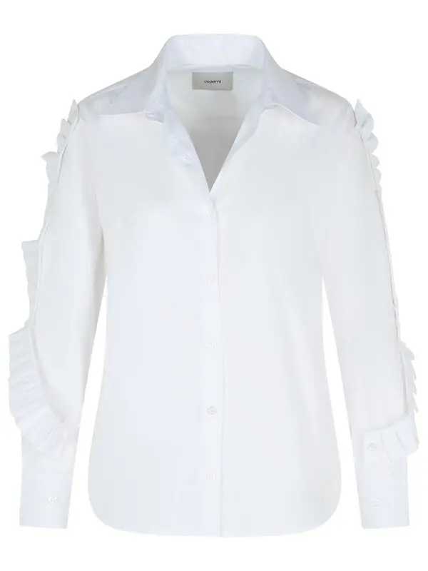 Coperni Ruffle' Cotton Shirt