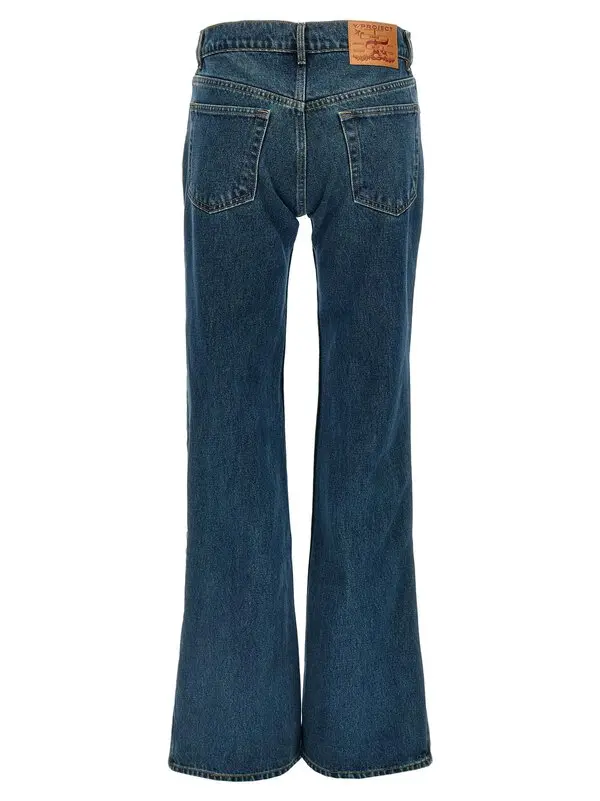 Y/project Evergreen Hook And Eye' Jeans - Blue