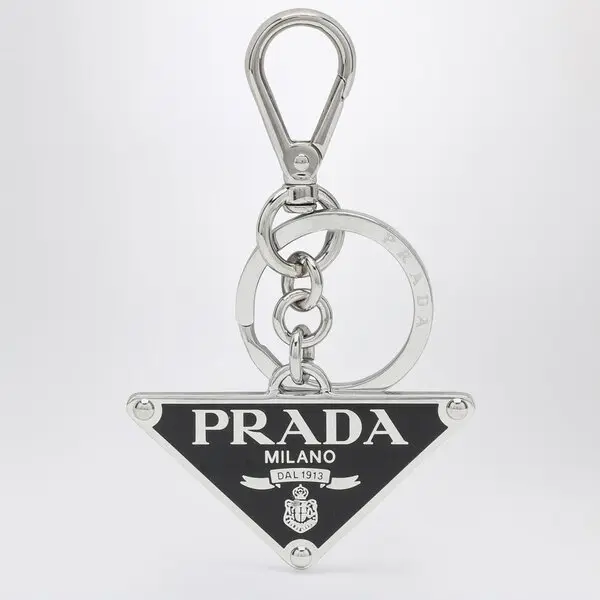 Prada Metal Keyring - Black