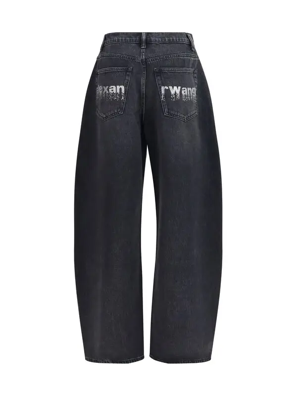 Alexander Wang Crystal Balloon Jeans
