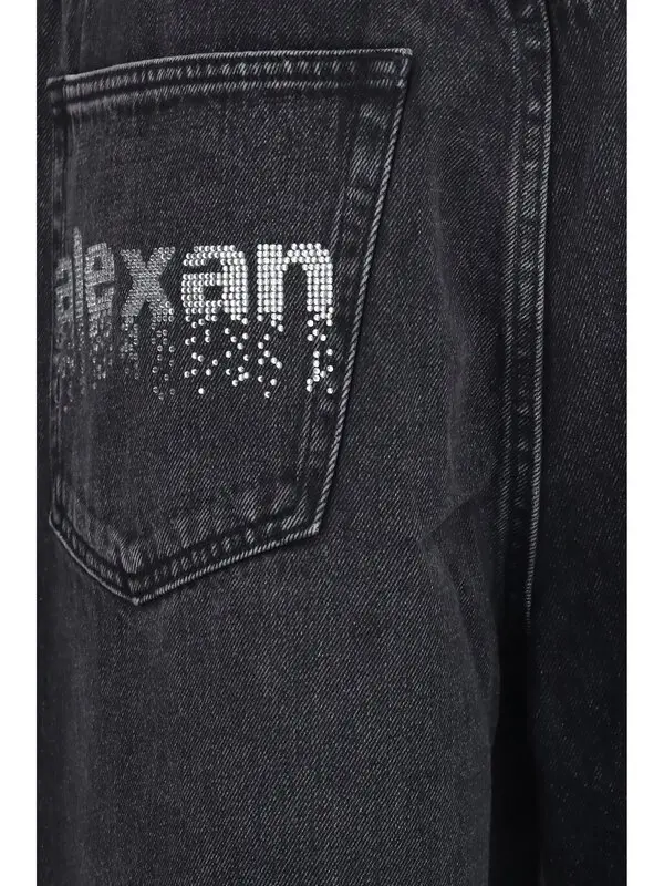 Alexander Wang Crystal Balloon Jeans