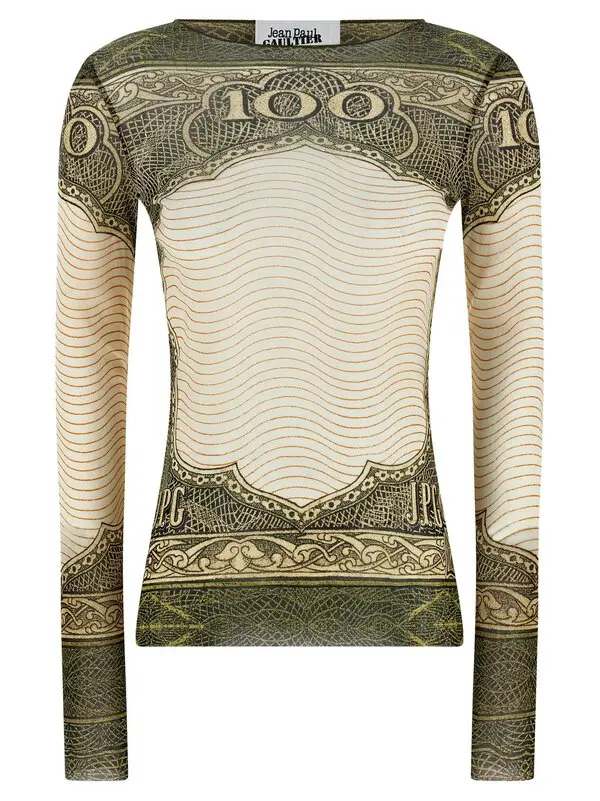 JEAN PAUL GAULTIER Re-edition The Green Cartouche' Top - Multicolor