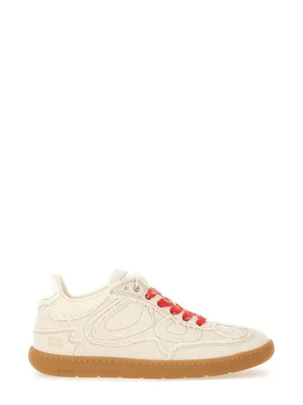 GANNI Canvas Sneaker - White