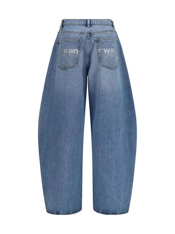 Alexander Wang Crystal Balloon Jeans