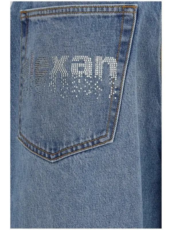Alexander Wang Crystal Balloon Jeans