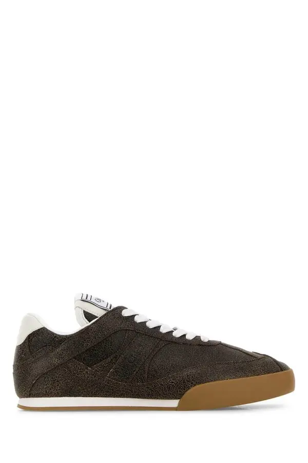 Chloé Leather Ã¨ Kick Sneakers - Brown