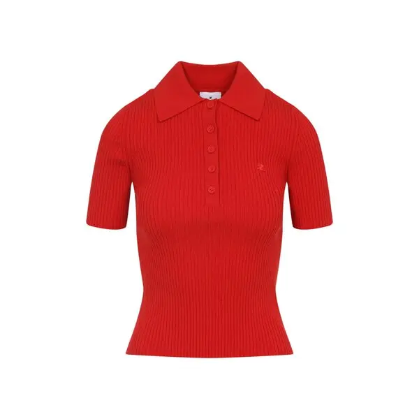 COURREGES Signature Polo - Red