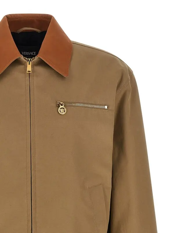 Versace Canvas Jacket - Cream
