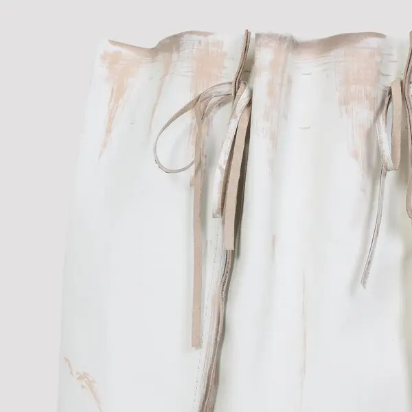 Prada Calf Leather Midi Skirt