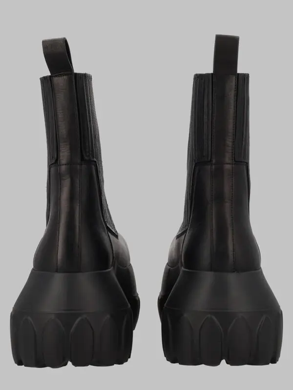 Rick Owens Mega Tractor Leather Chelsea Boots