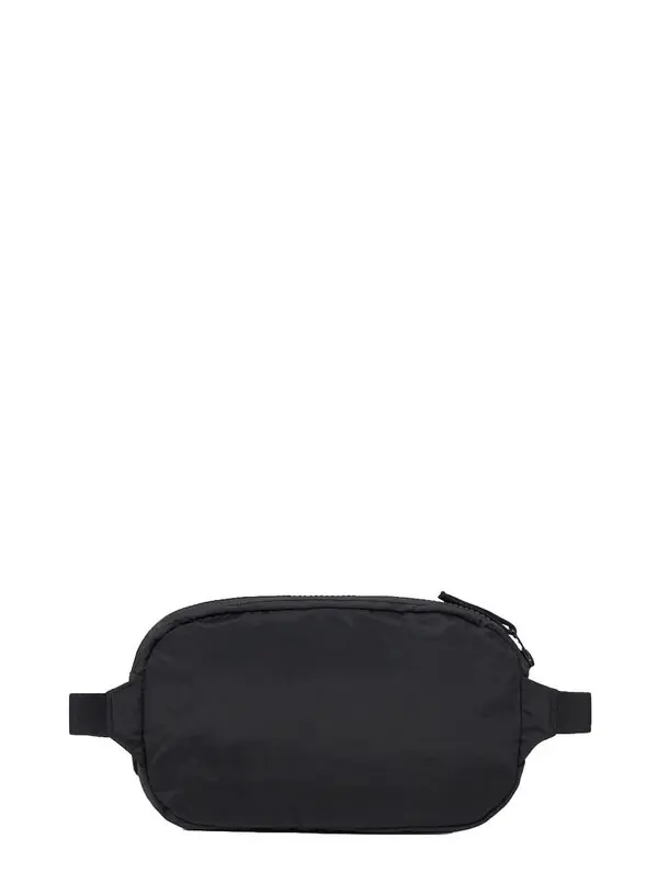 Stone Island Black Belt Bag With Adjustable Straps And Logo Patch On The Front In Tech Fabric For - Multicolor