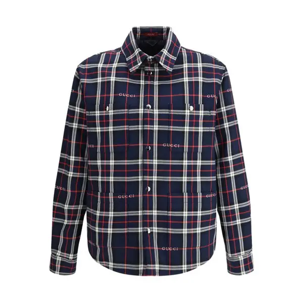 Gucci Jackets Shirt Jackets - Blue