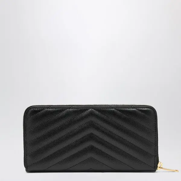 Saint Laurent Cassandre Matelasse Wallet - Black